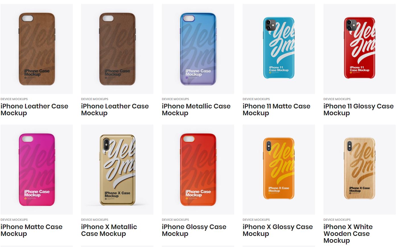 65+ Best iPhone Case Mockup Templates | Graphic Design Resources
