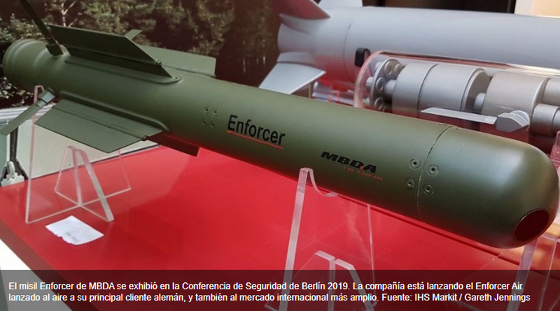 desarrollo defensa y tecnologia belica: MBDA Deutschland presenta el misil Enforcer lanzado ...