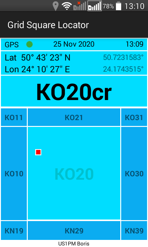 US1PM: Grid Square Locator