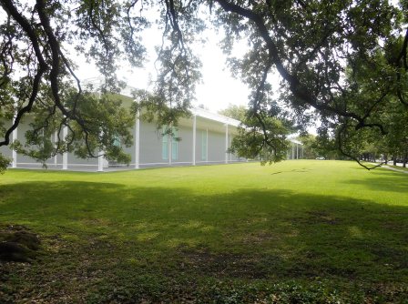 Red Crape Myrtle: Rothko Chapel / Menil Collection