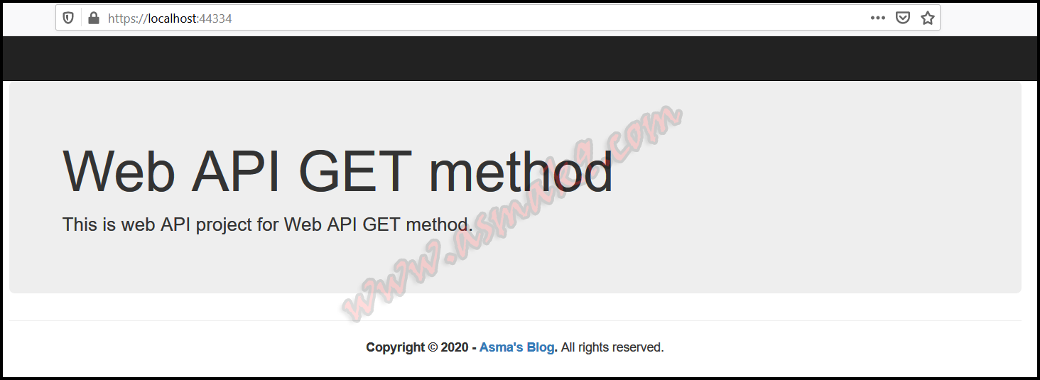 ASP.NET MVC: REST Web API GET Method - Asma's Blog