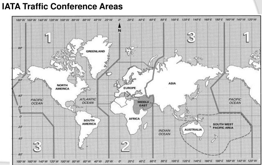 IATA Traffic conference areas