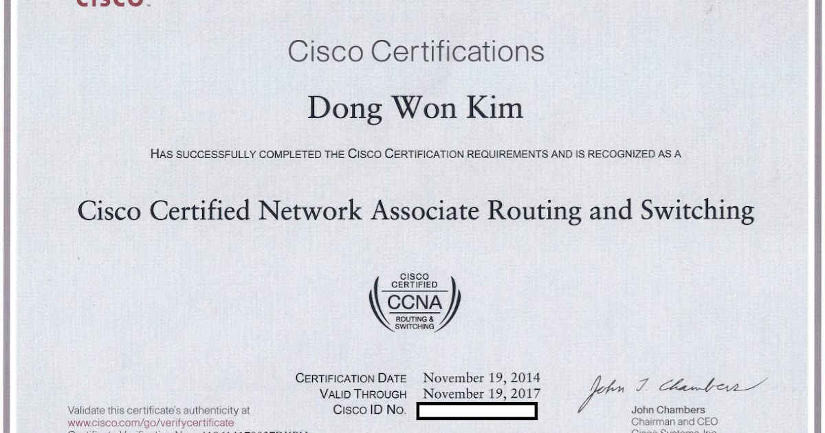 CCNA - Routing & Switching (200-120) 취득 간단후기