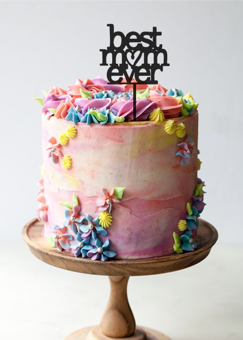 Mom cake topper