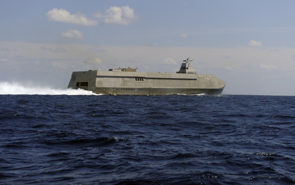 Sea Fighter (Fast Sea Frame FSF-1) Experimental Littoral Combat Ship ...