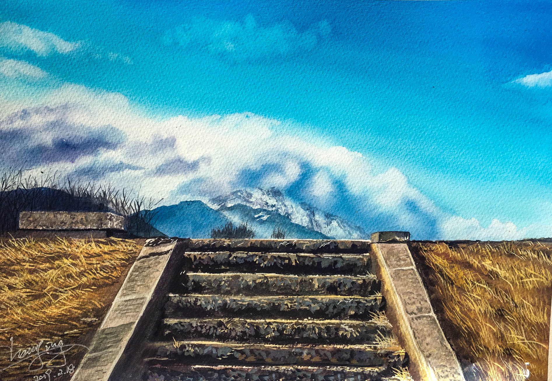 45Watercolor ideas, 9special technical tips, come to see my skill tips ...