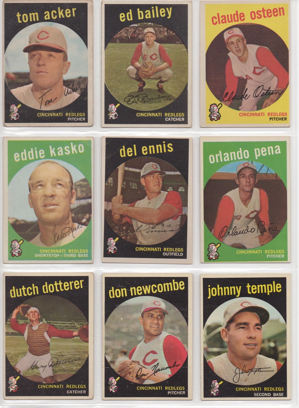Cincinnati Reds Baseball Card Collector: 1959 Topps Cincinnati Reds ...