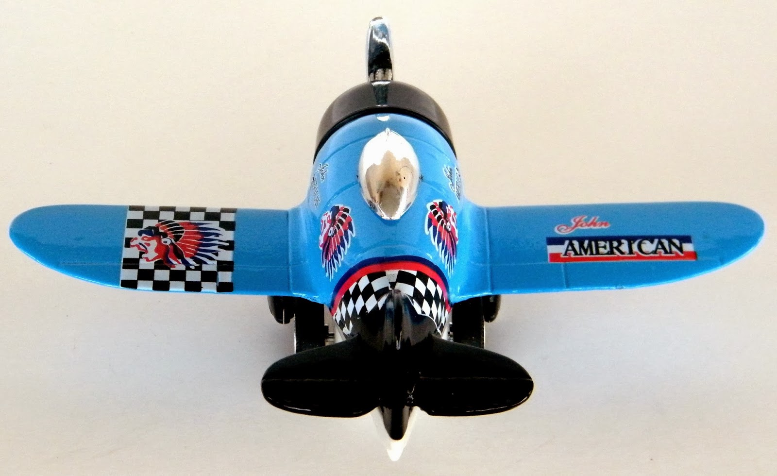 Toys and Stuff: China 'T' Monoplane - Blue-Black