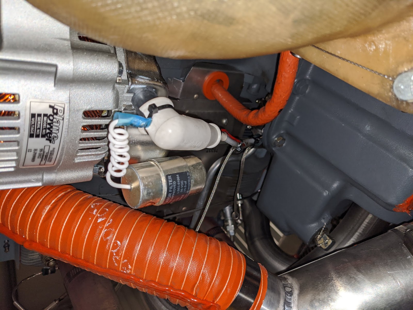E's Van's RV-14A: Avionics: Installed alternator filter