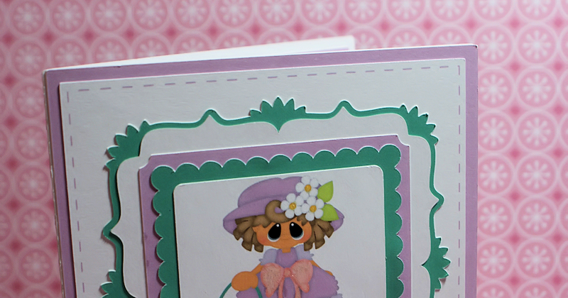 My Crafting Channel: Adorable Little Girl Easter Card