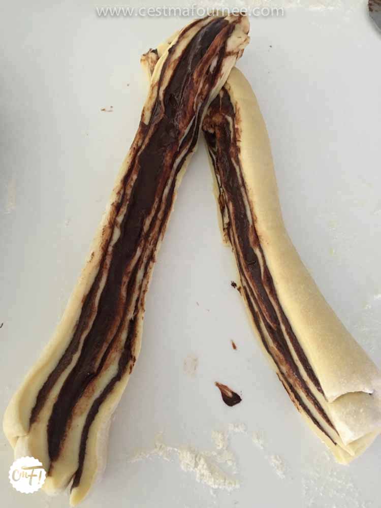 Le krantz cake au chocolat (babka)