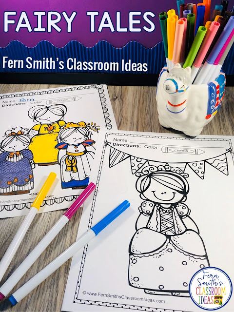 These Fairy Tale Coloring Pages and Craftivities Have Been Updated ...