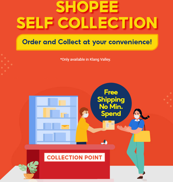 Pengalaman guna voucher Self Collection Shopee.