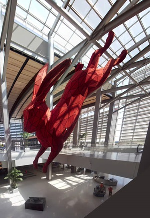 Rabbit Sculpture Sac Airport In