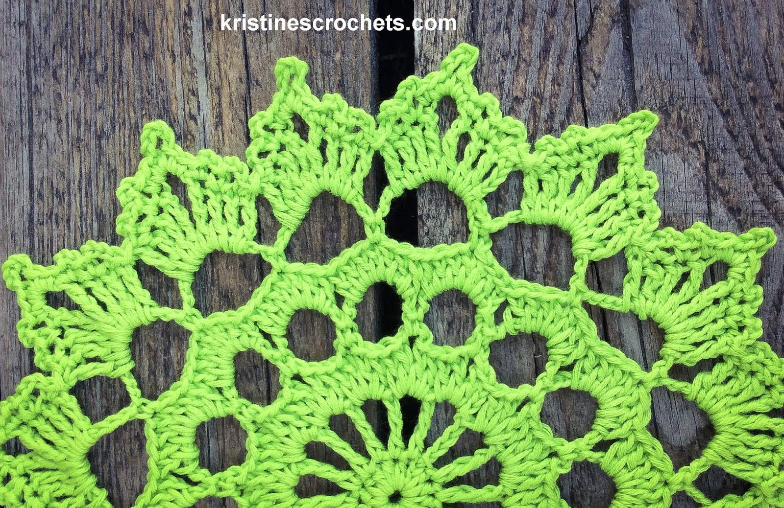 KristinesCrochets : Vivid Lace Doily - Free Crochet Pattern