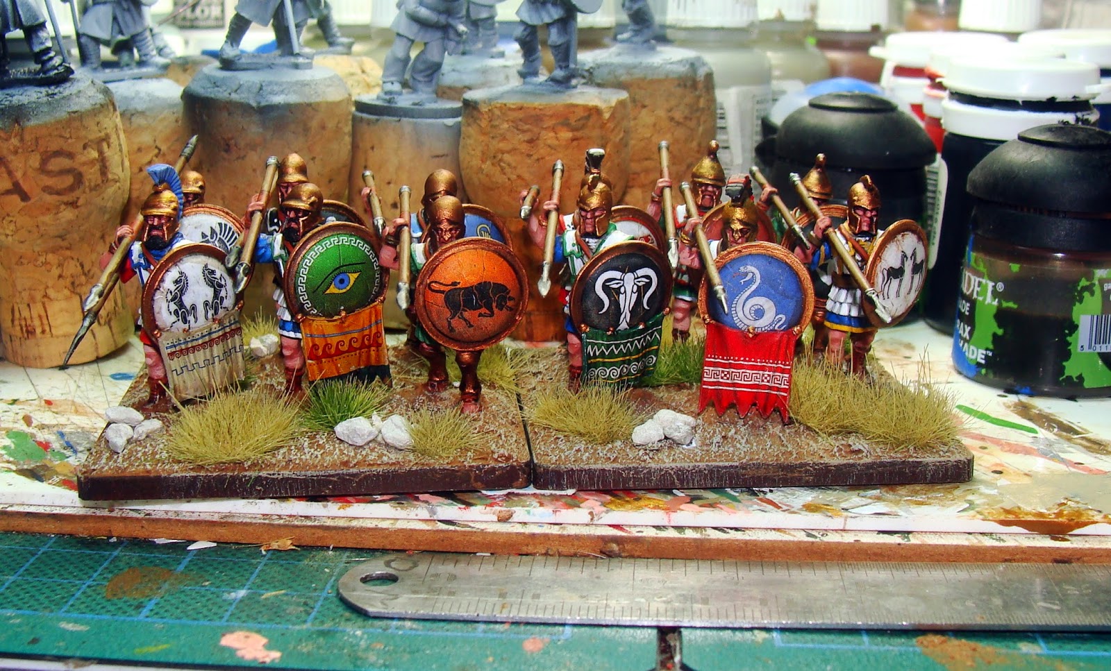 5th Column Wargaming : First Unit of Hoplites done now to do More!