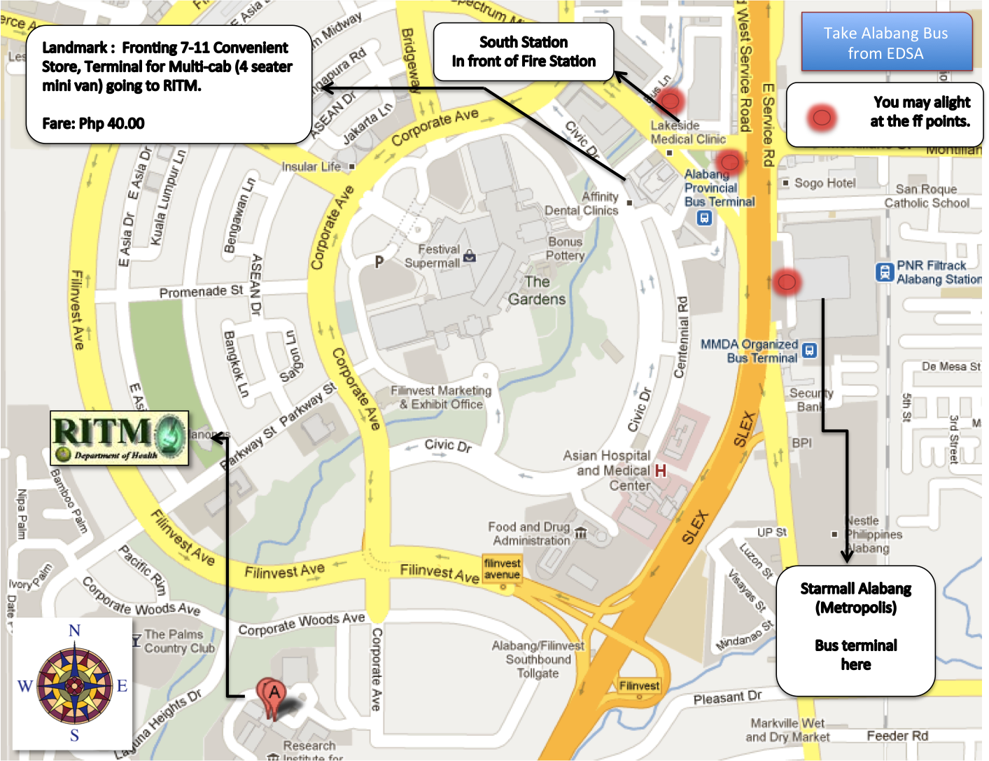 How to go to RITM-ARG? ~ Living with HIV in the Philippines