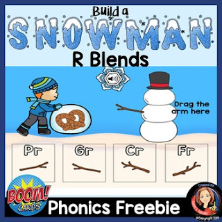 Classroom Freebies Too: Digital Phonics Learning Activity for Winter
