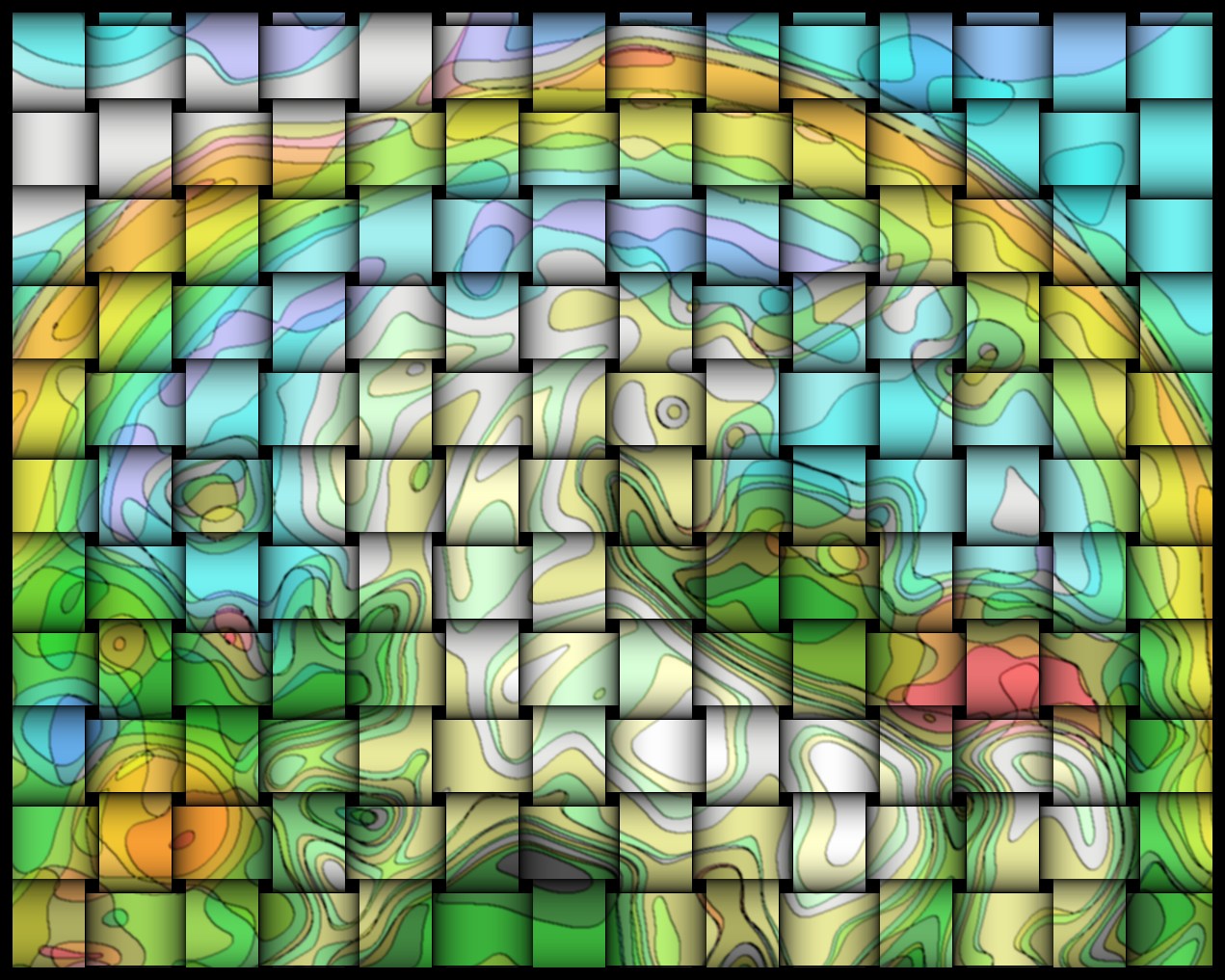 All This Is That: Digital art: Woven map