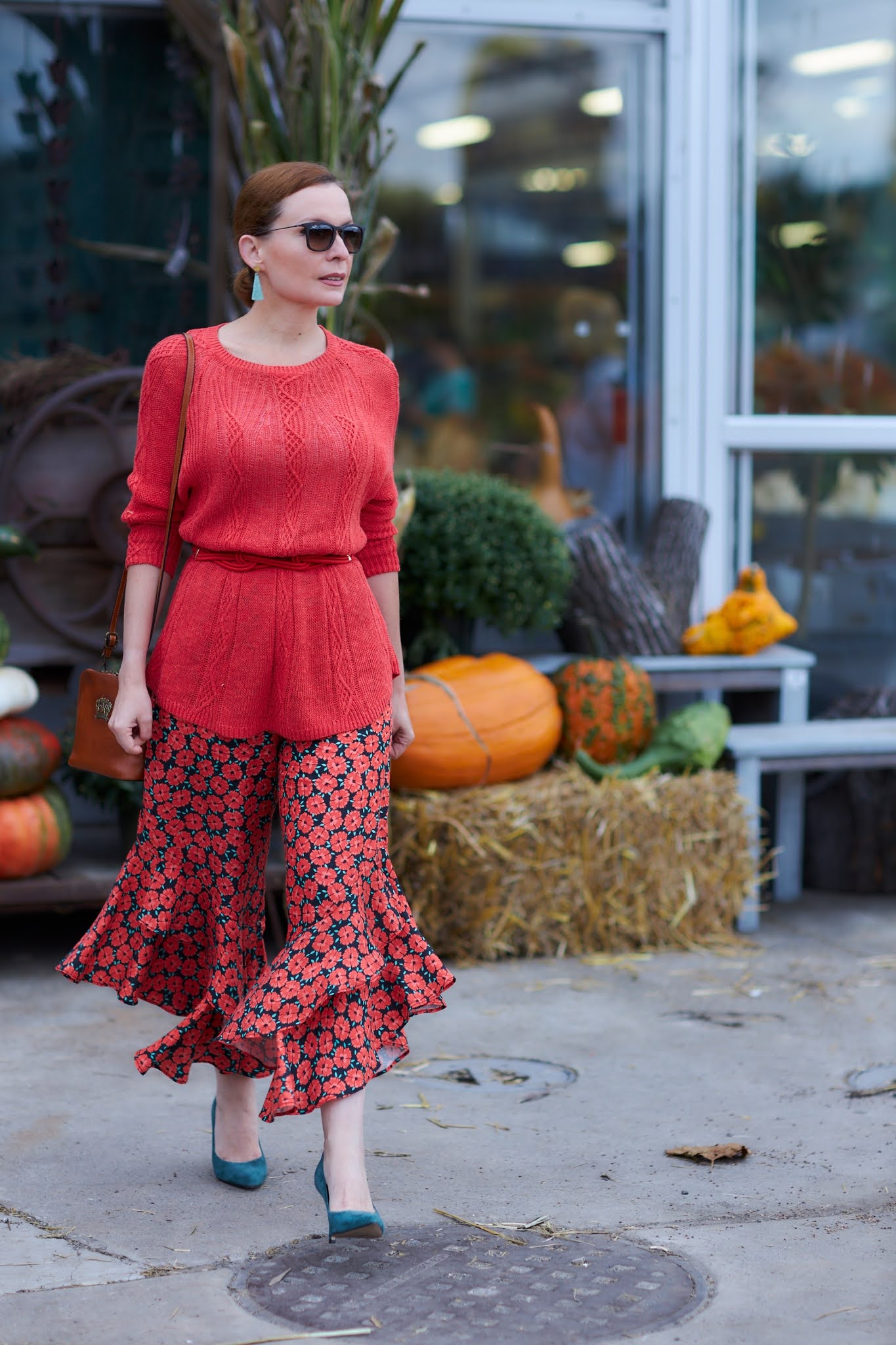 Pumpkin color outfit