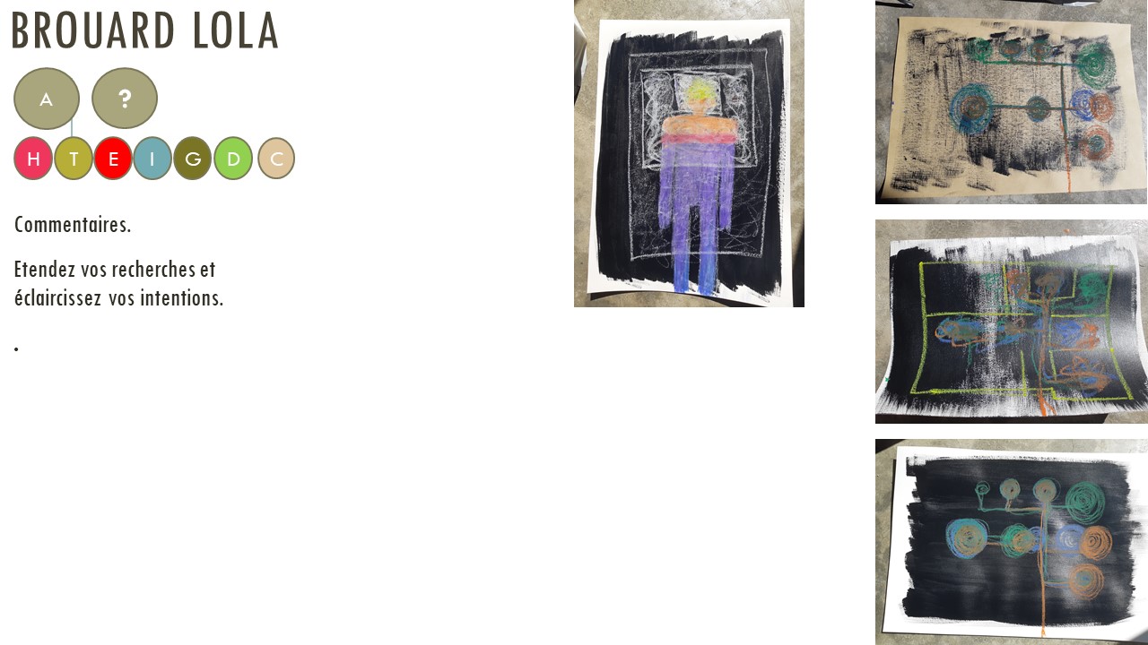 cours arts visuels: L2 APL expression plastique commentaire