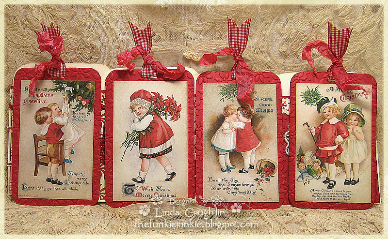 The Funkie Junkie: Library Card Fold Christmas Cards