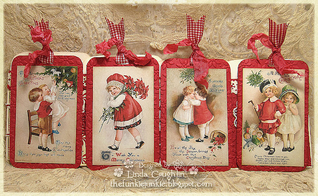 The Funkie Junkie: Library Card Fold Christmas Cards