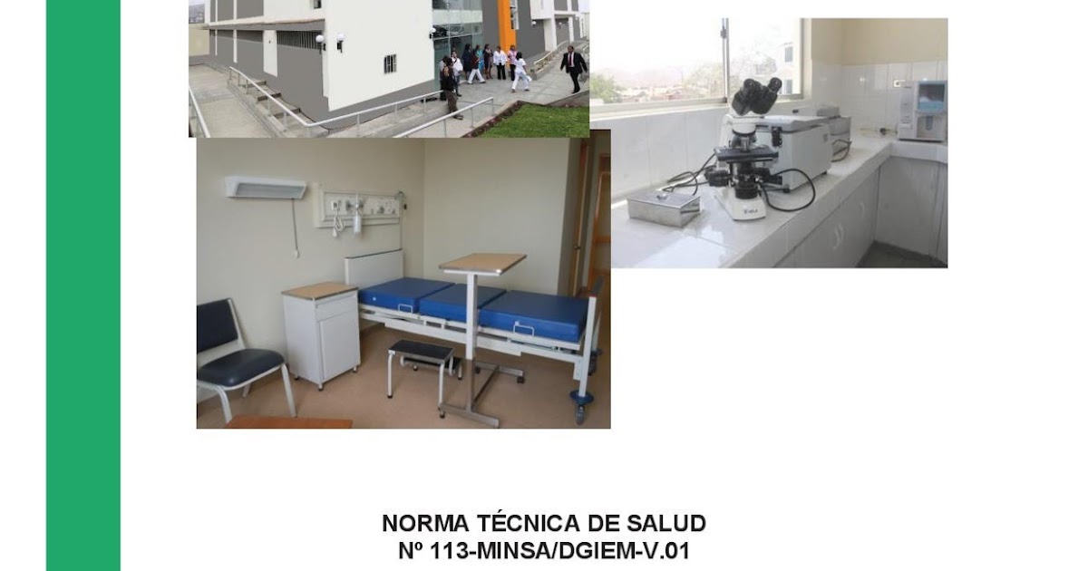 Norma TÉcnica De Salud Infraestructura Y Equipamiento De Los