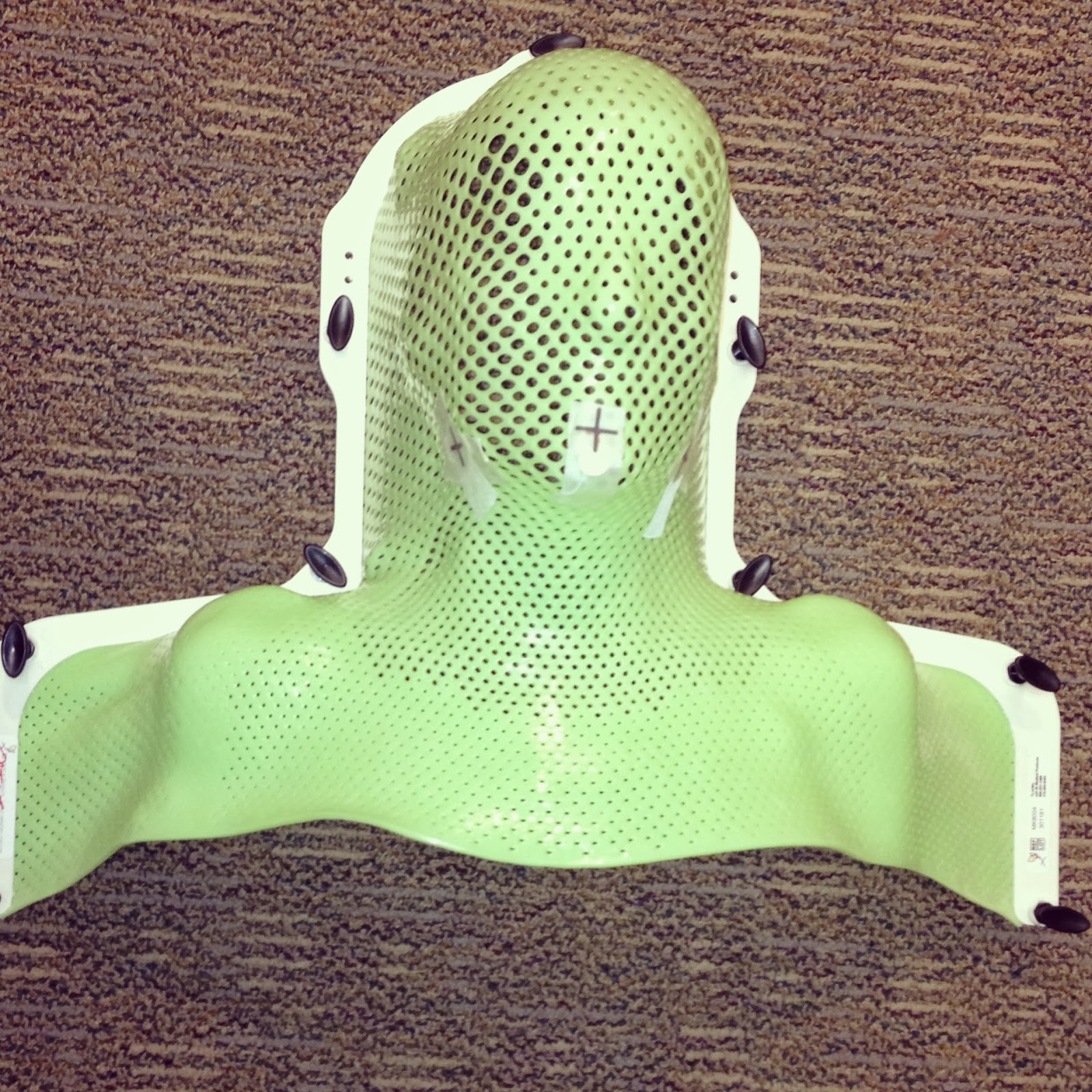 I Lift Up My Eyes to the Hills...: "Green Halloween Mask=Claustrophobia"