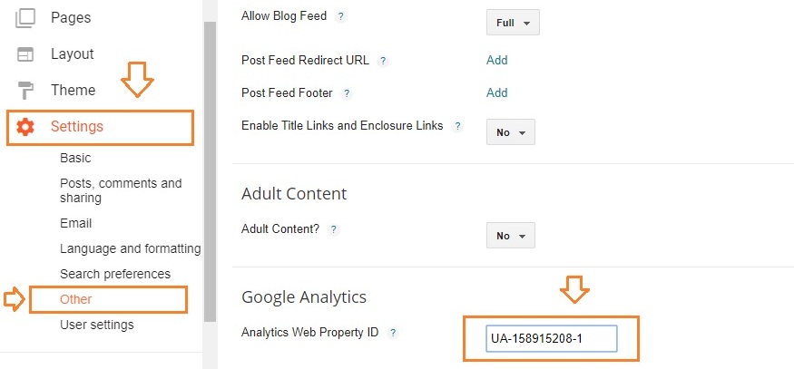 How To Find & Add Analytics Web Property ID On Blogger | Google ...