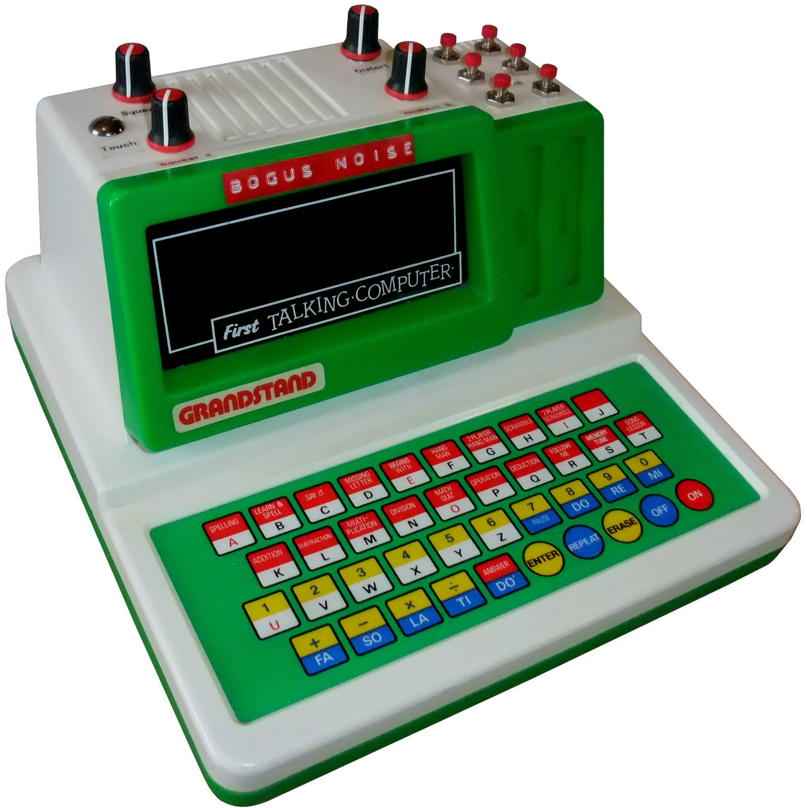 MATRIXSYNTH: Circuit Bent Grandstand IQ Builders First Talking Computer