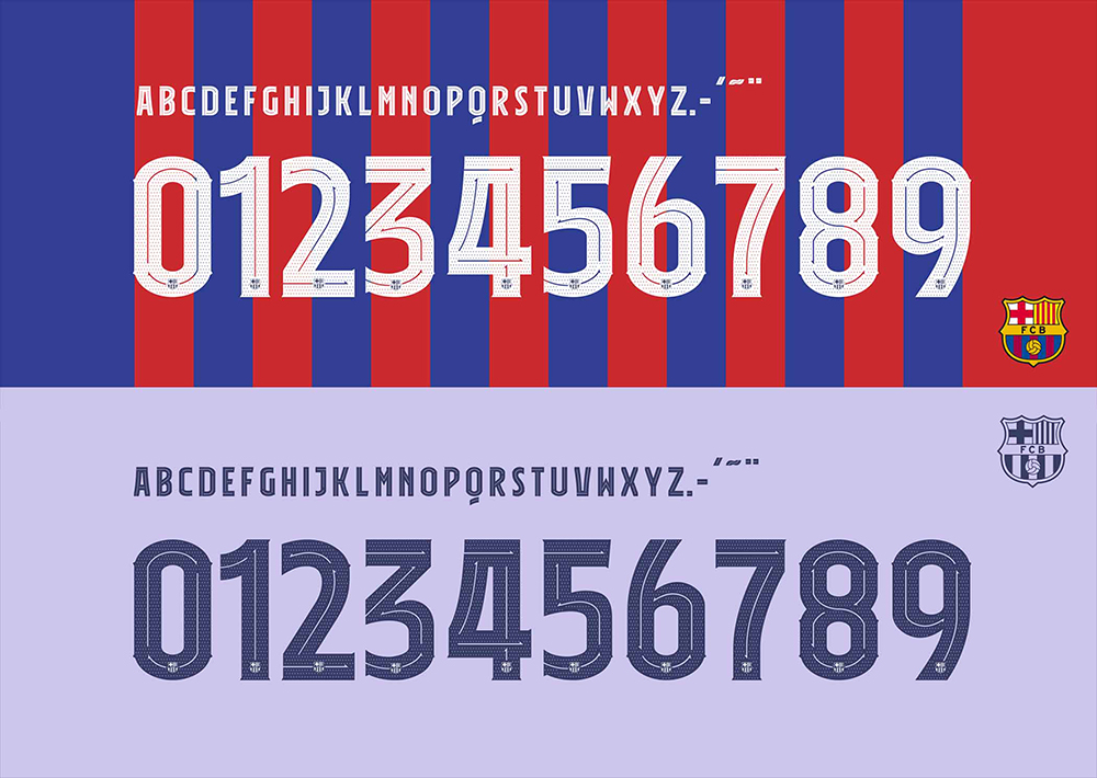 Timix Soccer Patch: Font Vector FC Barcelona UCL 2021-2022 Kit Font
