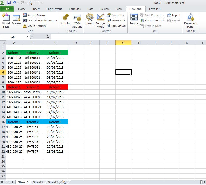 Gabung Beberapa File Excel