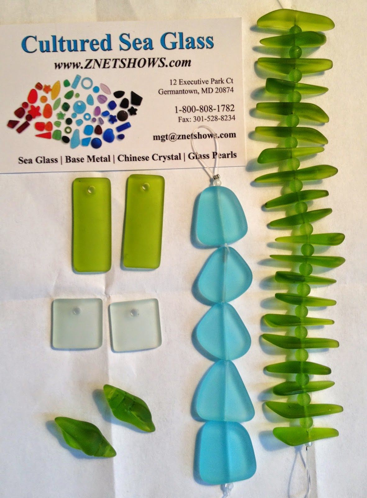 ZnetShows Beach Glass Beads Blog Hop hosted by Artisan Whimsy