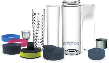 Fitness For The Rest of Us: Multi Flask Drinking System: 5 Bottles in One