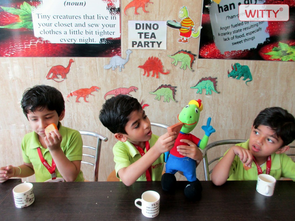 On the top of the World...: Dinosaur Tea Party at WIS, Udaipur