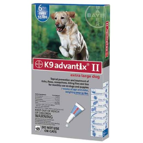 Bayer K9 Advantix II Flea and Tick Drops for Dogs