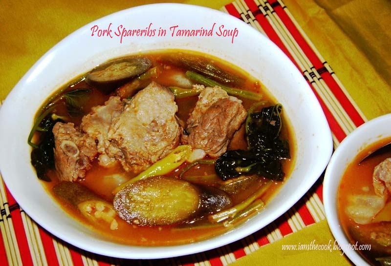i am the cook!: My Red Sinigang - Pork Spareribs in Tamarind Soup ...
