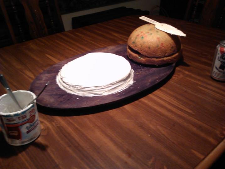 a patchwork world: How to make a Bowser Shell Birthday Cake