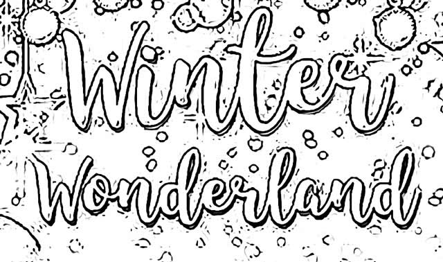 The Holiday Site: Coloring Pages of Winter Wonderland Free and Downloadable