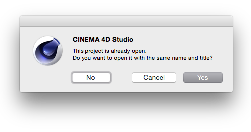 featurerequests: Open copy of a C4d Project