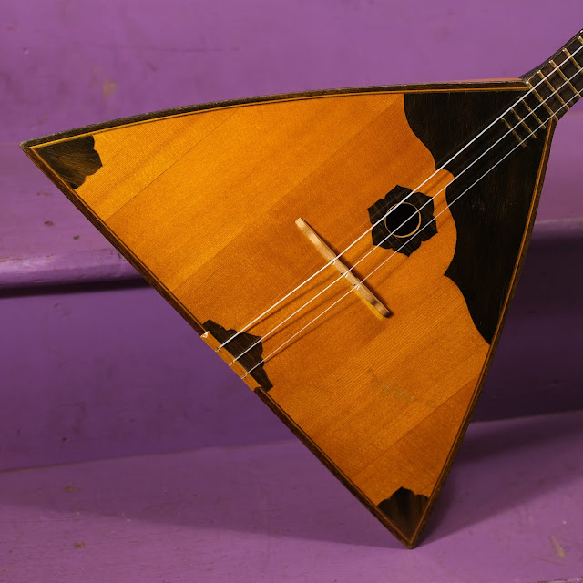 1970s Lunacharsky Russian-made 3-String Prima Balalaika