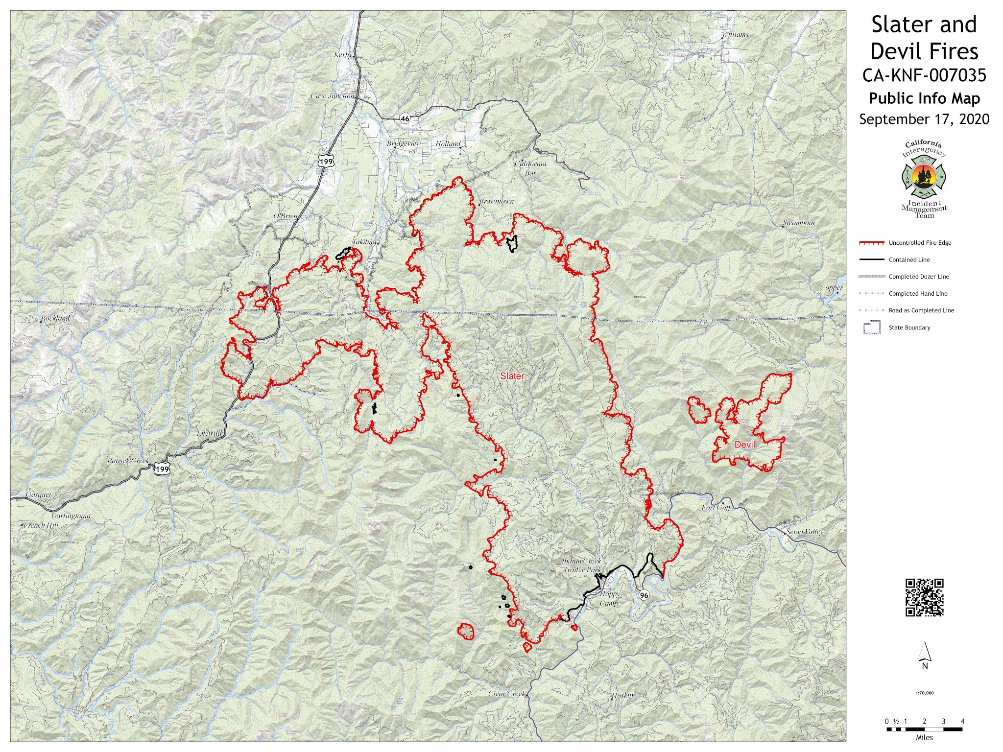 Southwest Oregon Wildfire Information Center: SLATER & DEVIL FIRE