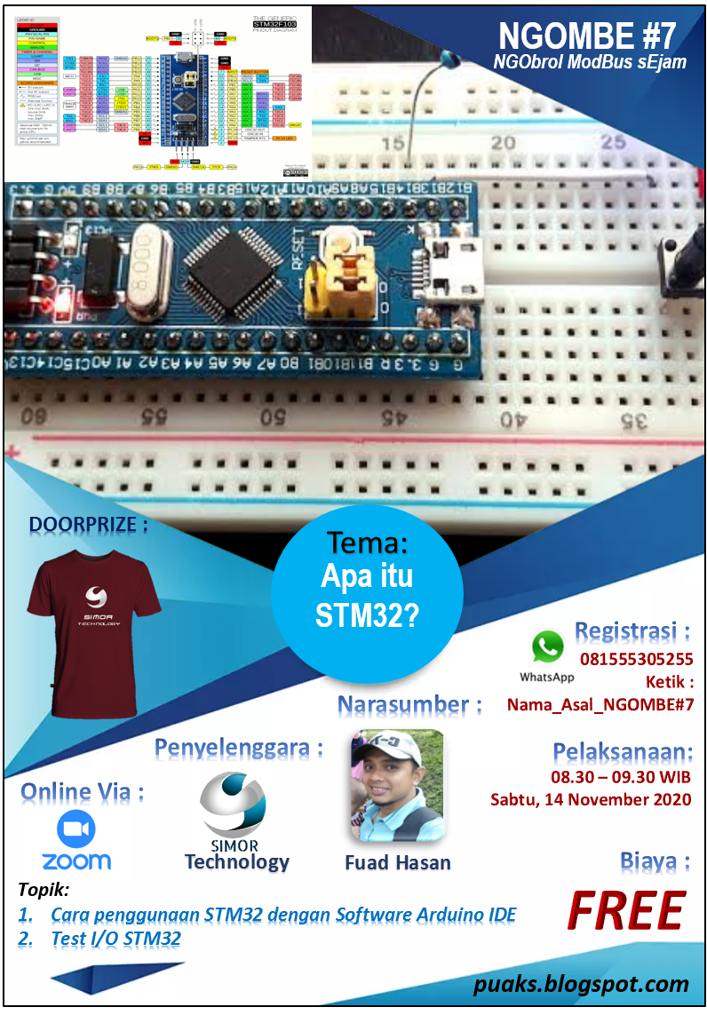 SIMOR Technology: Jadwal NGOMBE dan Workshop Online ke 7