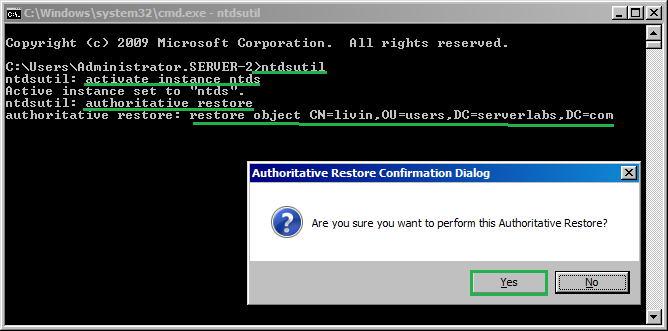 Server Labs: How to do a Authoritative restore in windows server 2008 ...