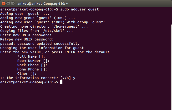 Open Source For Geeks Creating And Customizing New User In Ubuntu Linux