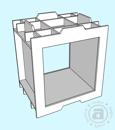 Modular Cardboard Shelves [Template] | ardee's creation