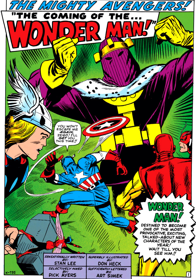 The Peerless Power of Comics!: Symbolic Splash Pages: Avengers/X-Men