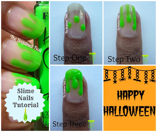 The Sequined Nail: Slime Nails Tutorial