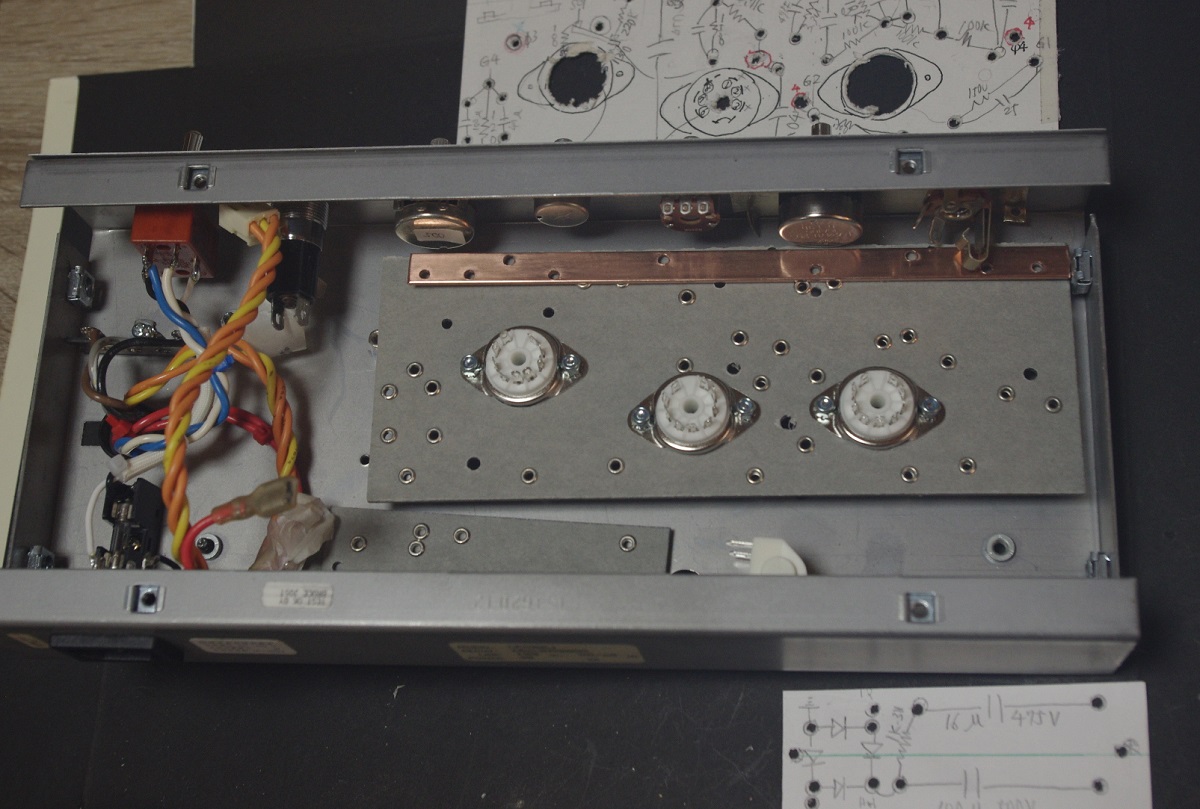 ギターアンプの修理屋さんです by GAMPS: Crate VC508 single ended guitar amp